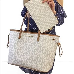 Michael Kors | Bags | Michael Kors Jet Set Travel Large Drawstring Bag ...